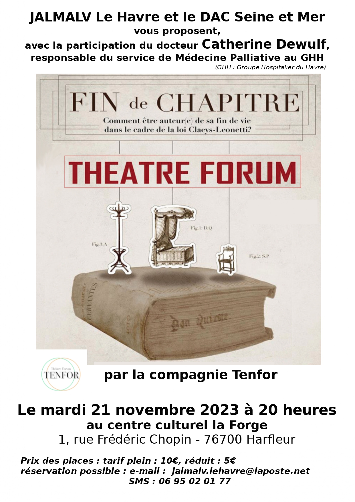 21 novembre 2023 : Fin de chapitre, un spectacle sur le sujet de la fin ...